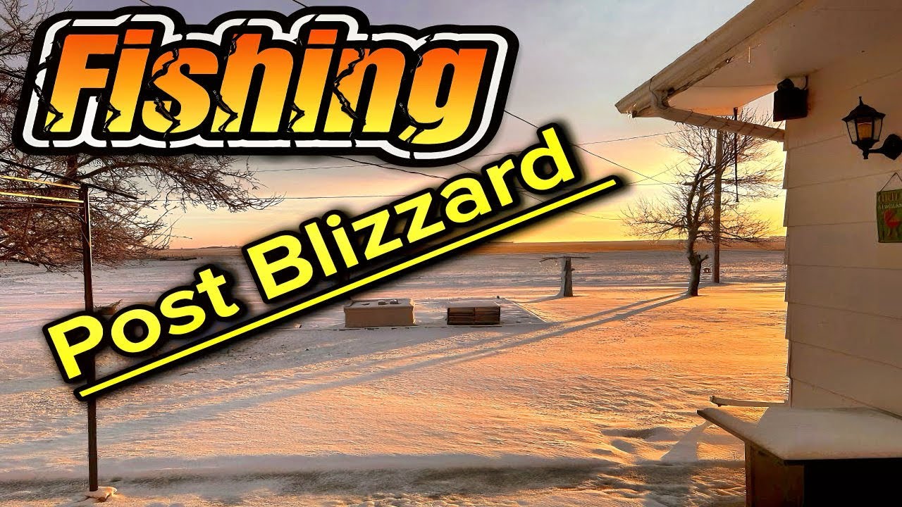 The Aftermath: Ice Fishing Post-February Blizzard - YouTube