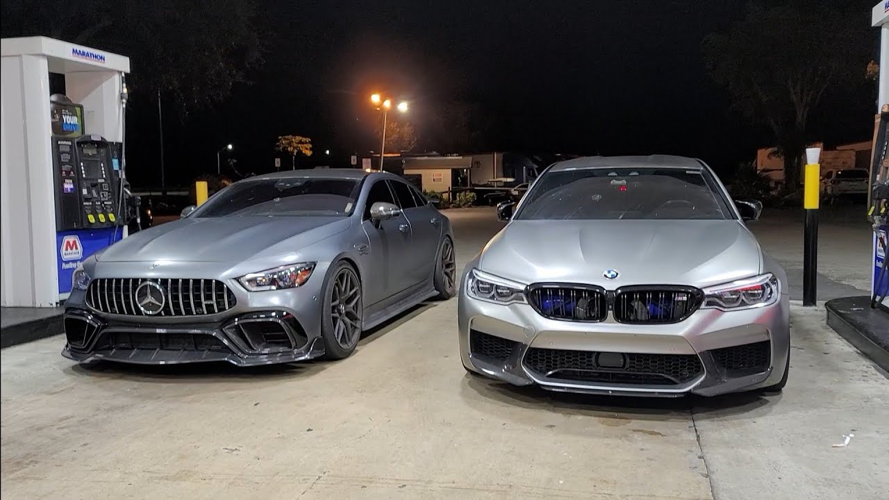 2020 BMW M5 Competition Bolt Ons OTS 93 vs 2021 Mercedes GT63 S AMG ...