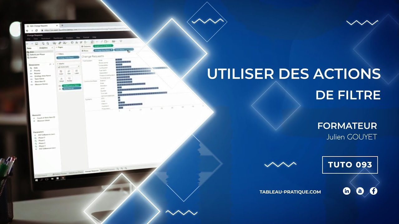 Utiliser des actions de filtre dans Tableau Desktop - YouTube