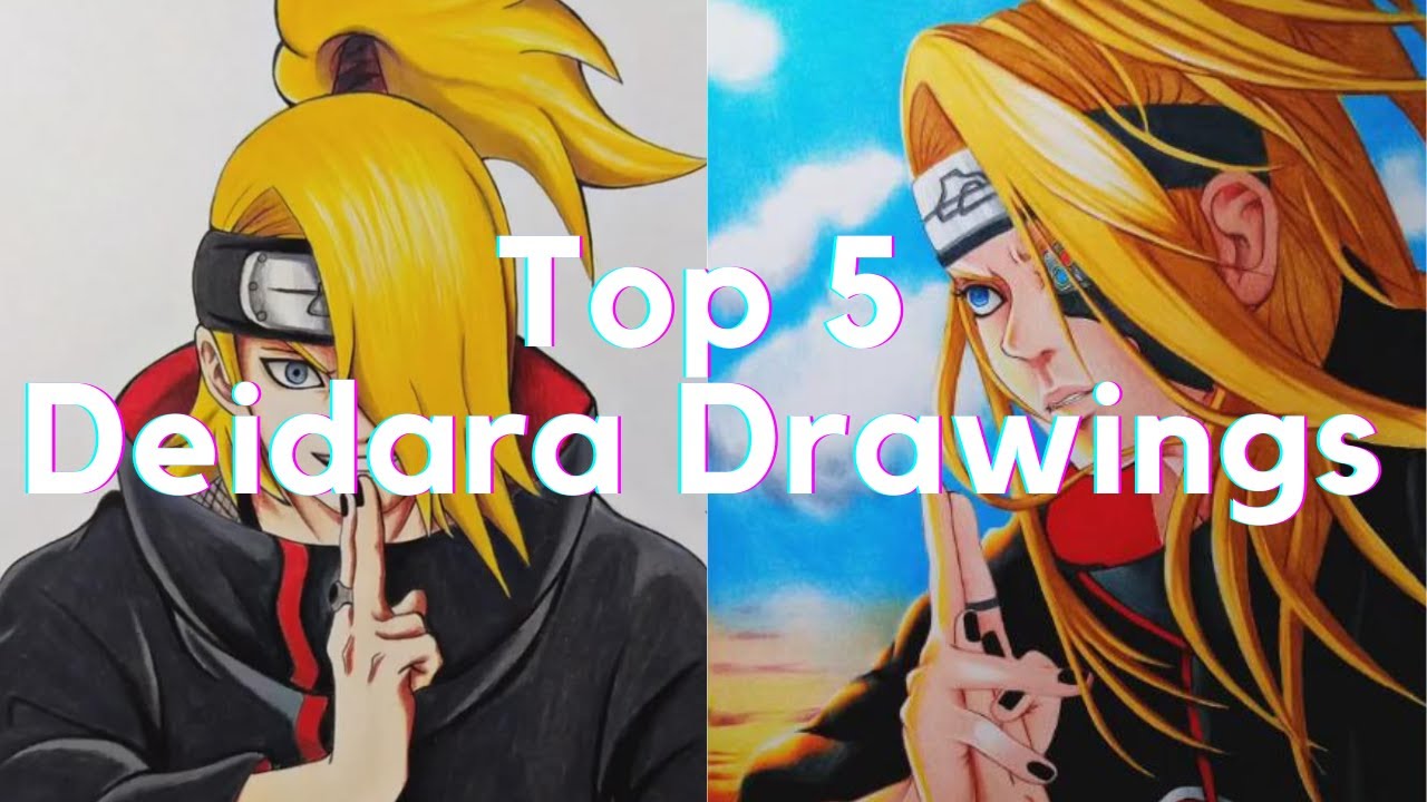 Top 5 Deidara Drawings on Youtube - YouTube