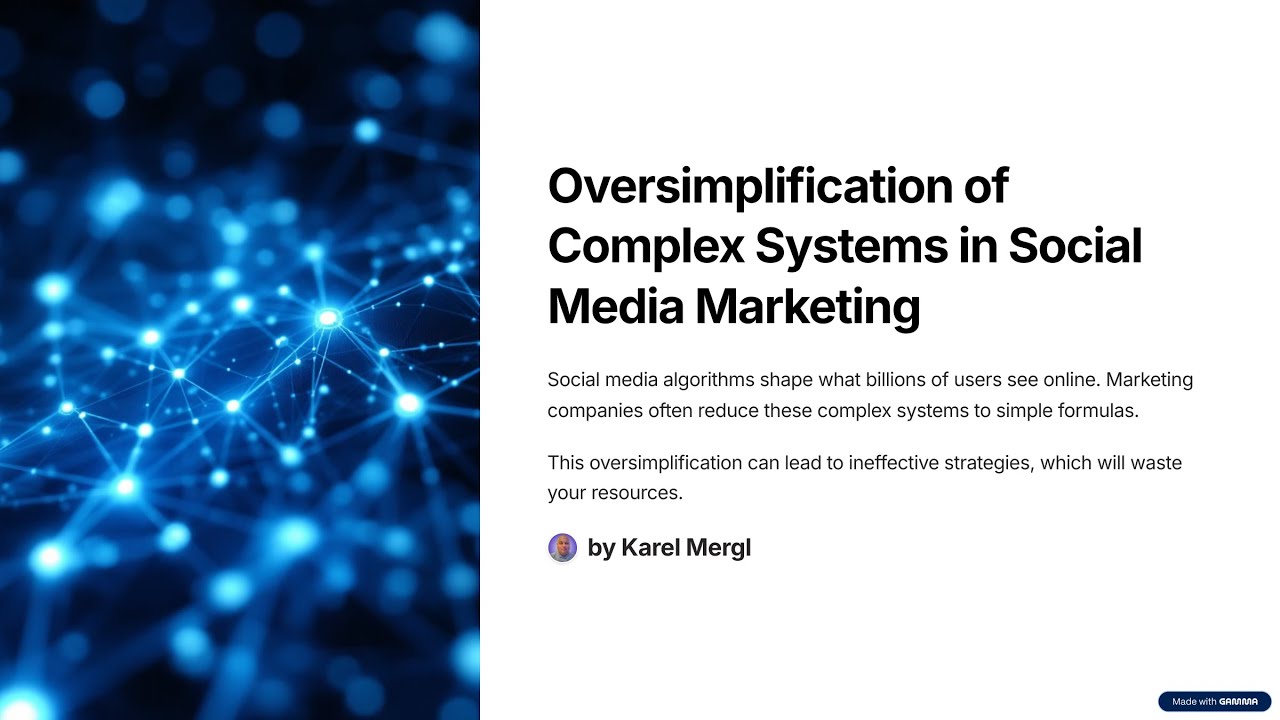 Oversimplification of Complex Systems in Social Media Marketing - YouTube