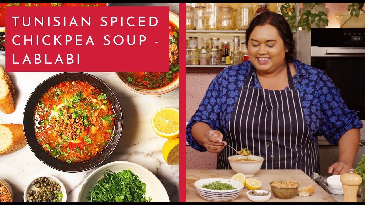 Tunisian spiced chickpea and bread soup (Lablabi) - YouTube
