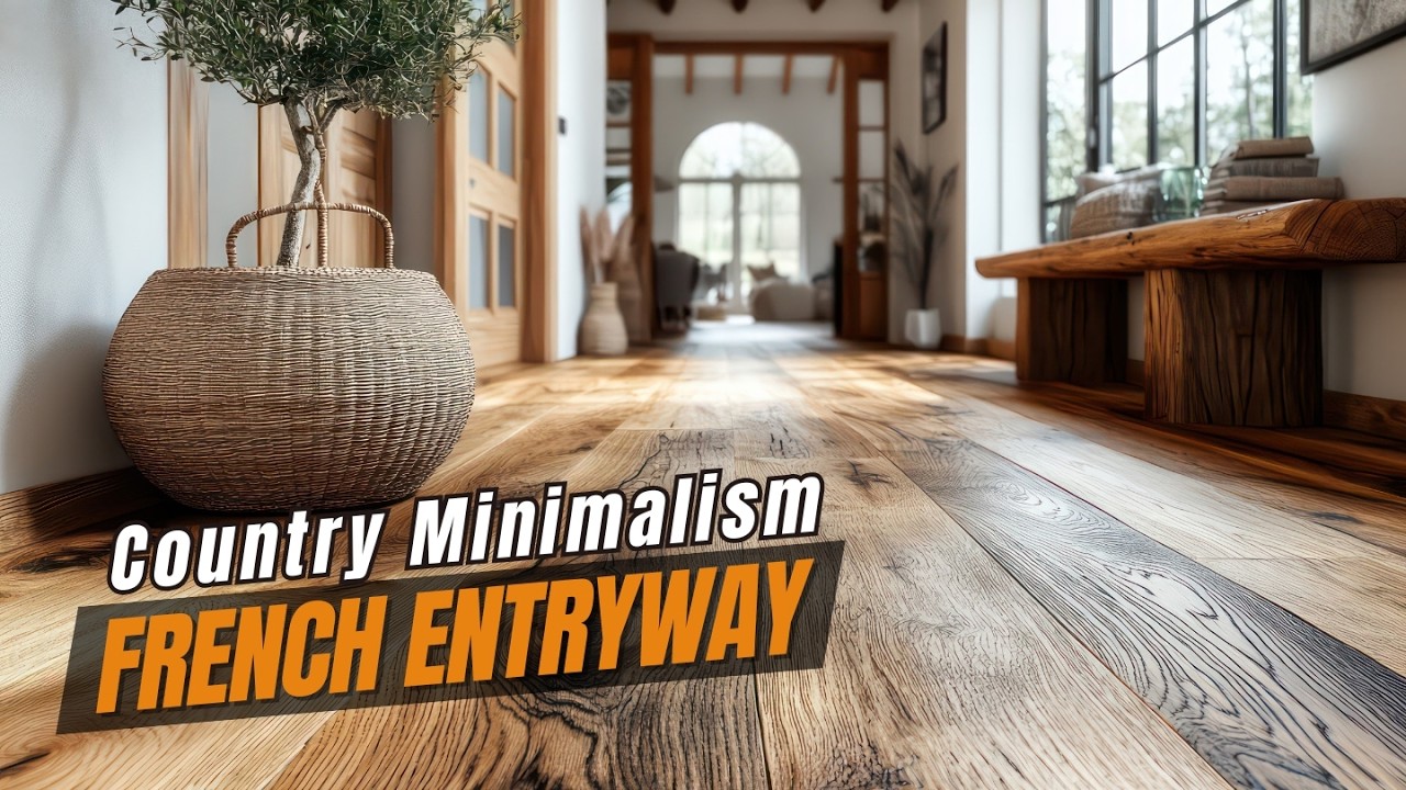 Stunning French Country Entryway with a Minimalist Twist - YouTube