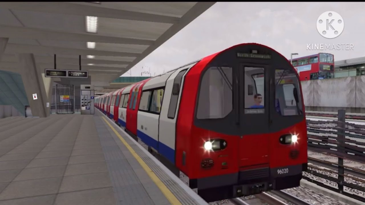 Jubilee Line 1996 Stock 96020/96611 at Canning Town in OpenBVE/Roblox ...