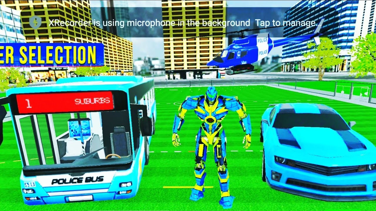 Bus Robot Car Trasnform War | Police Robot Games | Android Gameplay ...