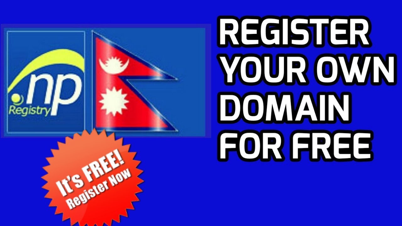 How to register .com.np domain for free in Nepal - YouTube