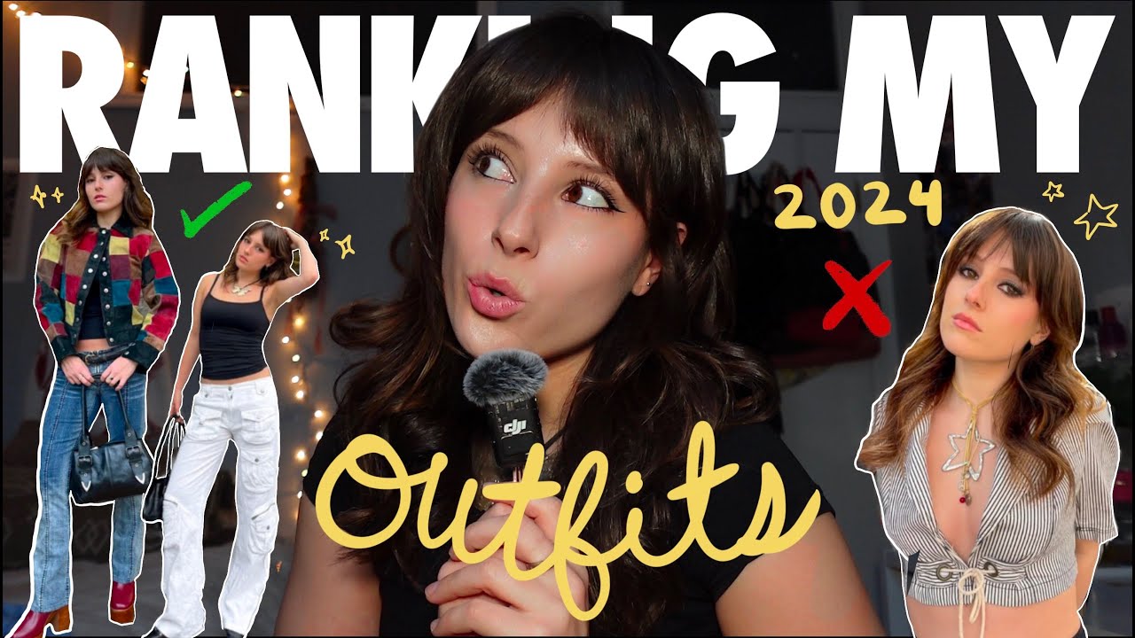 ranking my 2024 outfits (thrifted) - YouTube