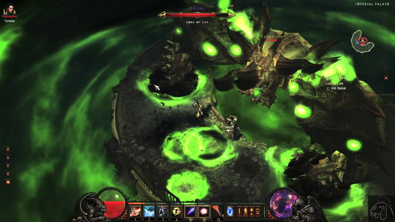 Diablo 3 Act Bosses - Belial (Act 2) - YouTube