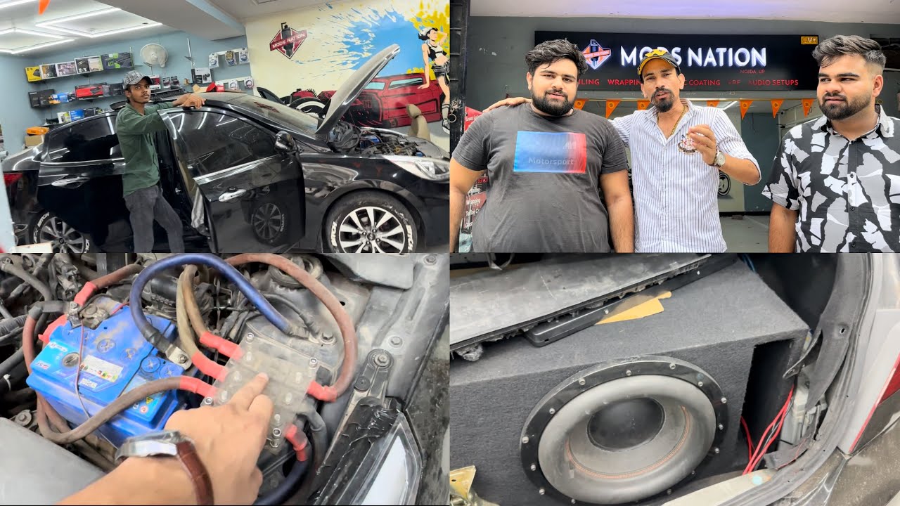 Double dry battery installed in Verna !Complete wiring and LBM MK3 ...