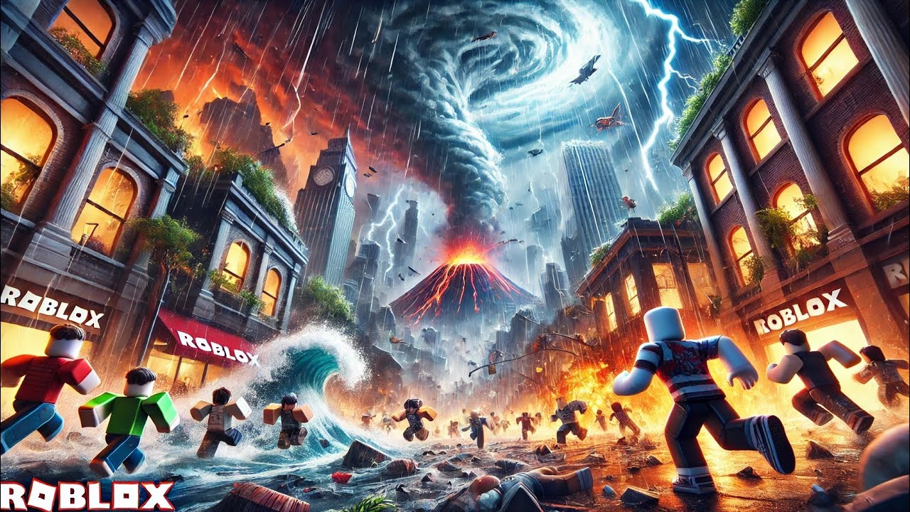 The chaos natural disasters i survival robloks - YouTube