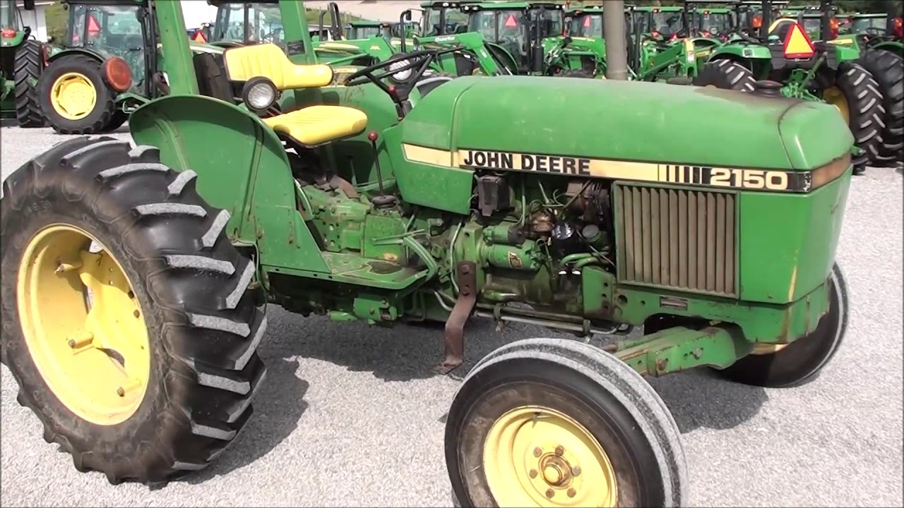 Older JD 2150 Tractor that Runs & Works Good - YouTube