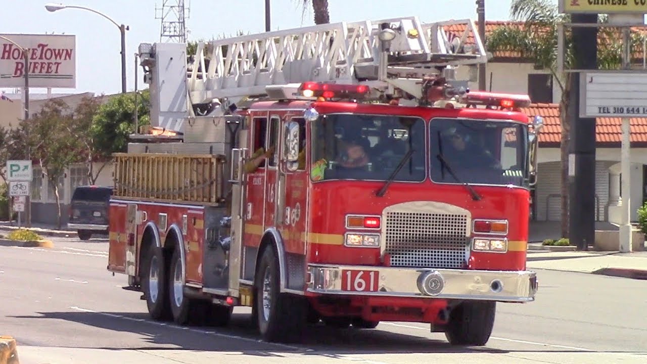 LACo.FD Quint & Squad 161 - YouTube