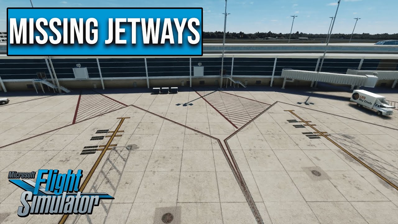 Fixed - Missing Jetways | Microsoft Flight Simulator 2020 - YouTube