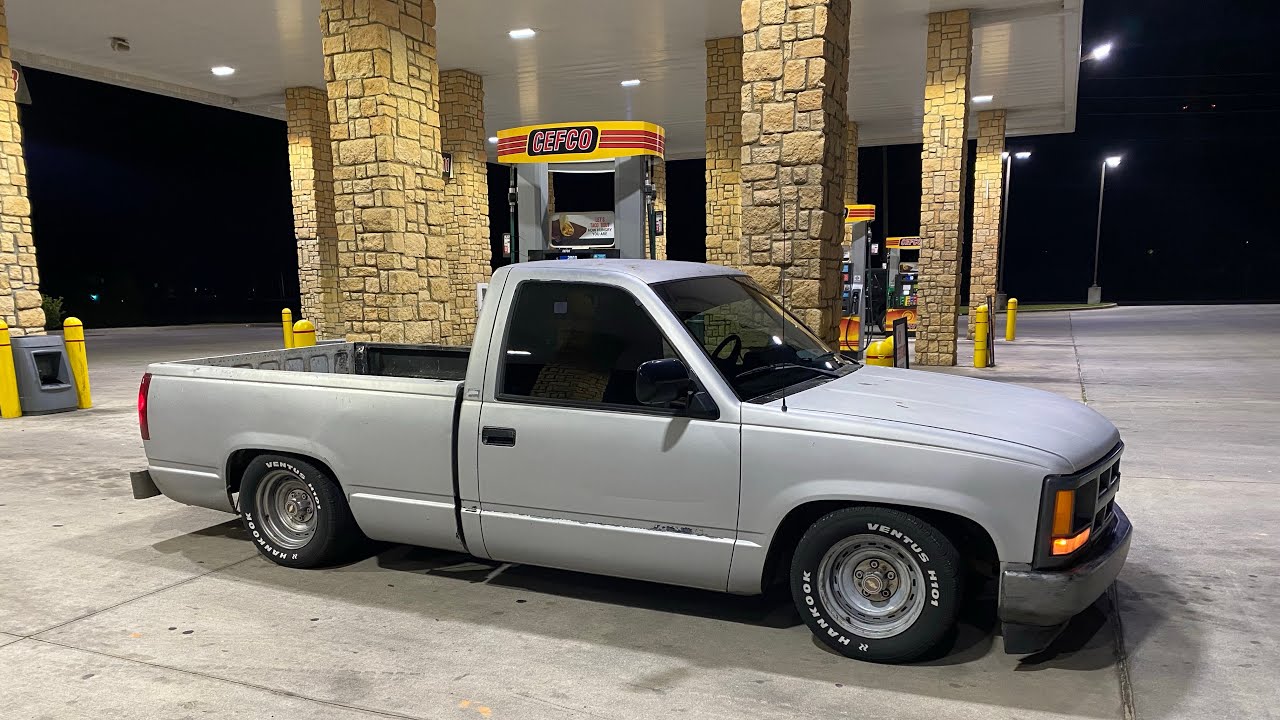 Slammed OBS Chevy C1500 Back on the Road! - YouTube