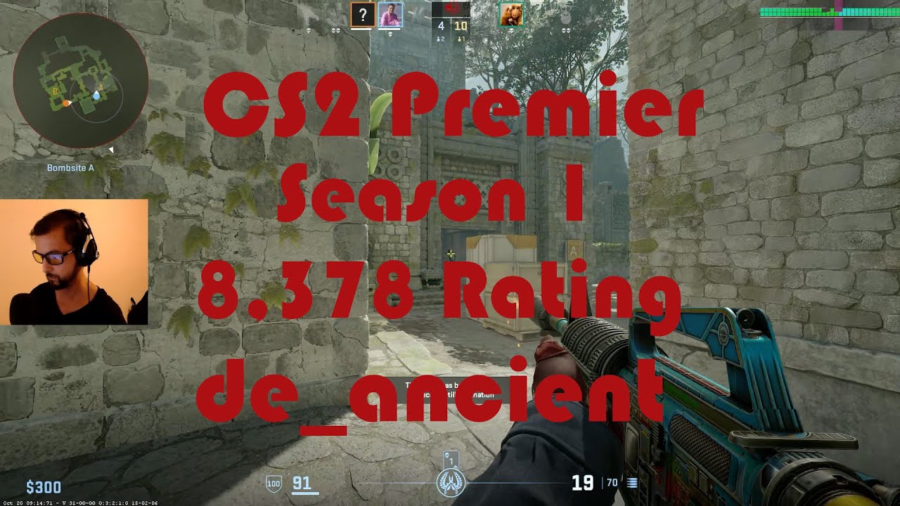 CS2 Premier Matchmaking - Season 1 - 8,378 Rating - de_ancient - YouTube