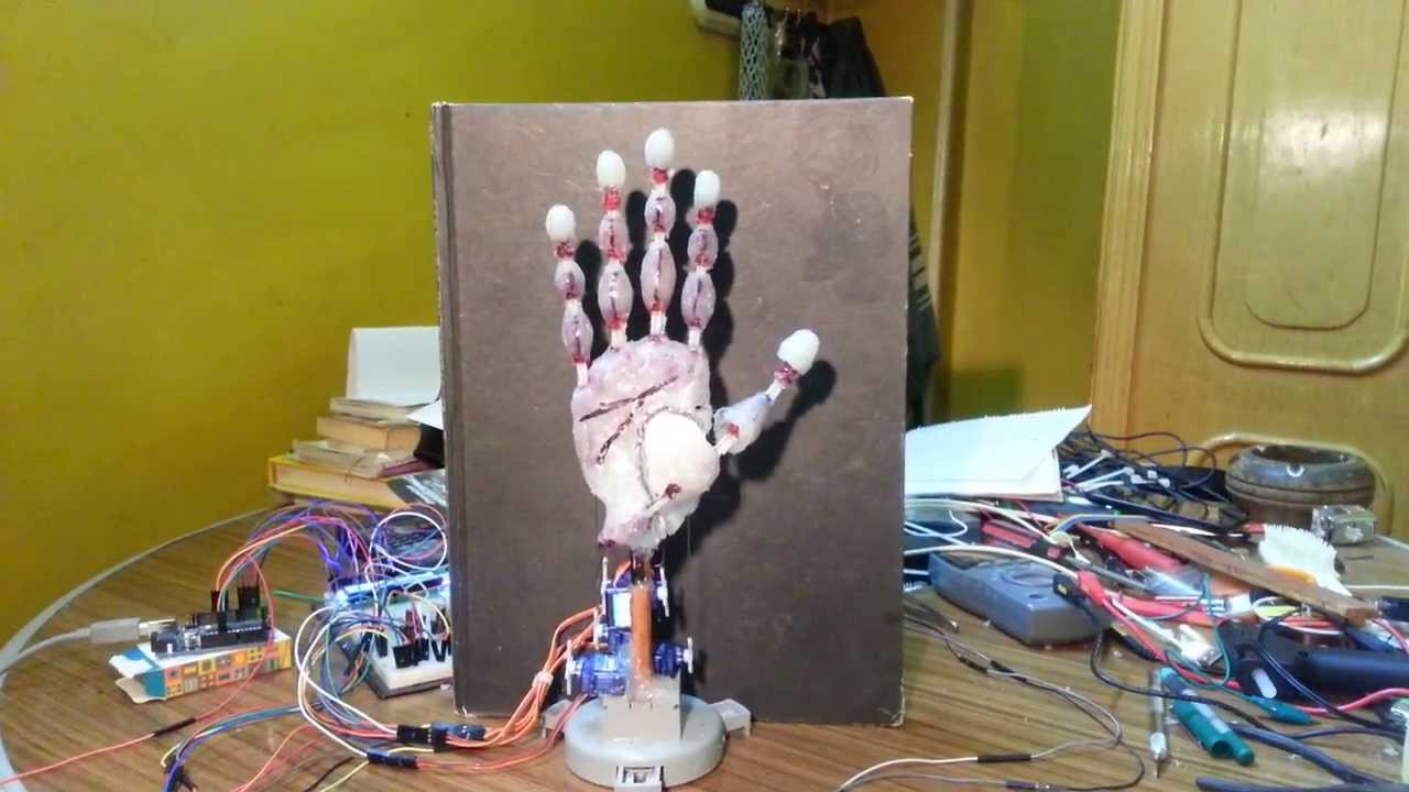 My first robot. a robotic hand. - YouTube