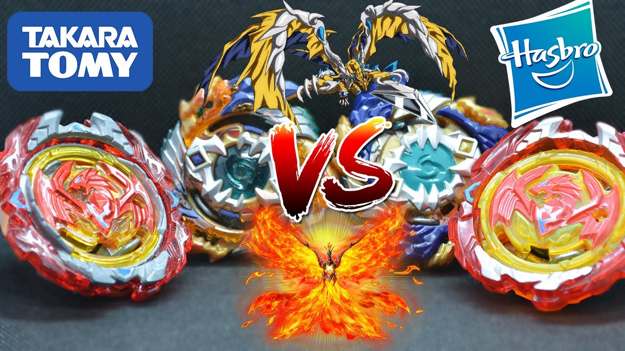 Takara Tomy vs Hasbro #4 (Revive Phoenix & Geist Fafnir) | Beyblade ...