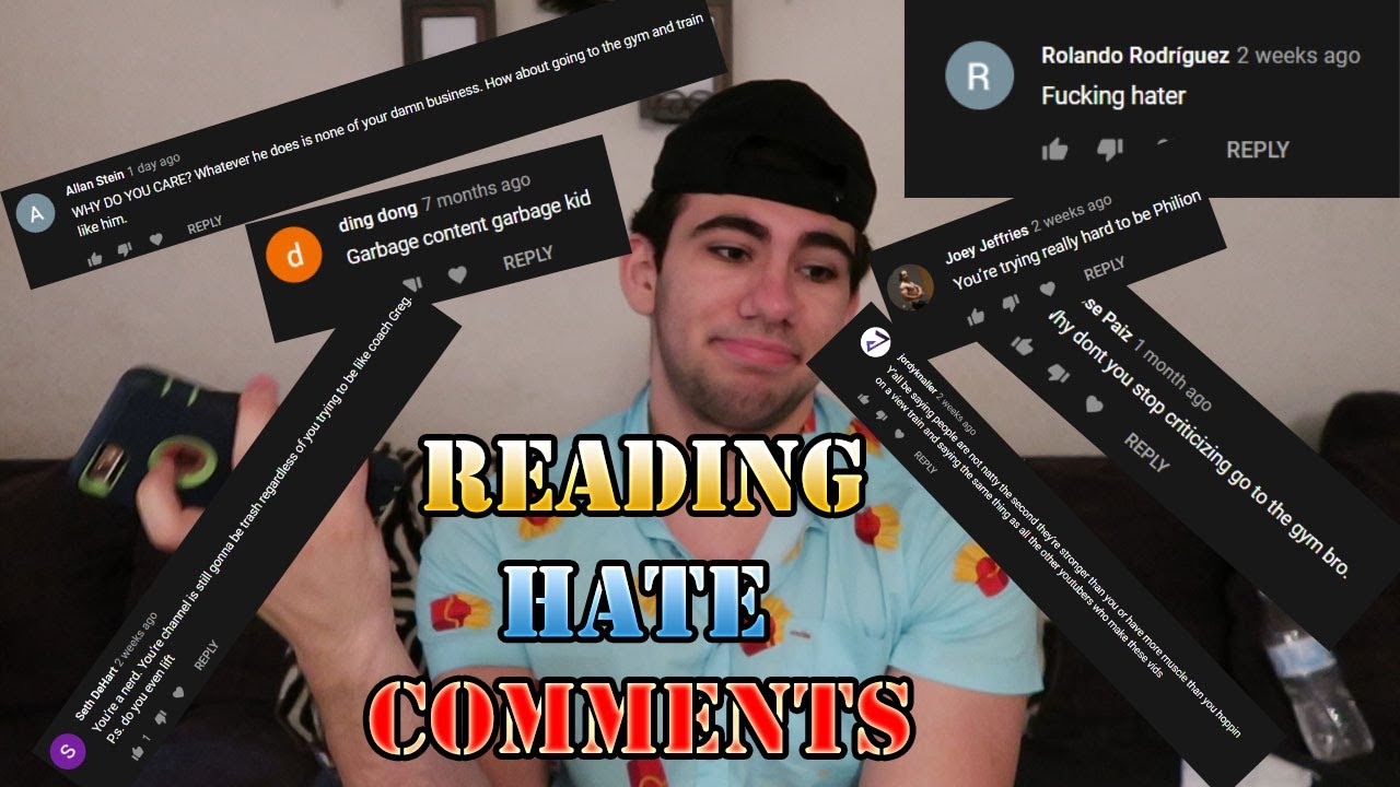 Reading My Worst Hate Comments!! - YouTube