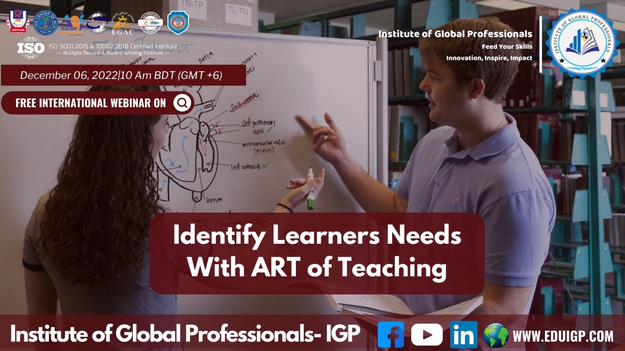 Identify Learners Needs With ART of Teaching - YouTube