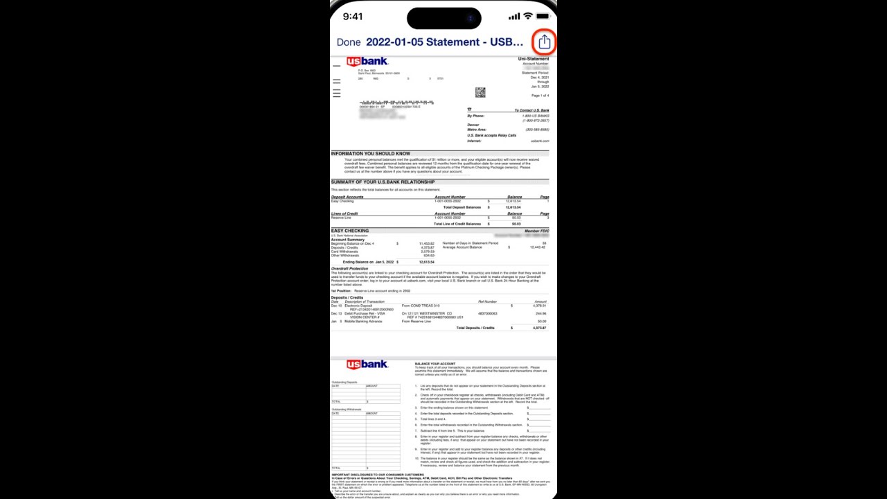 How to print transaction history from US bank app - YouTube