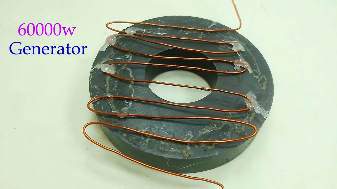 Homemade generator electricity 60000w 260v power generator with magnet ...