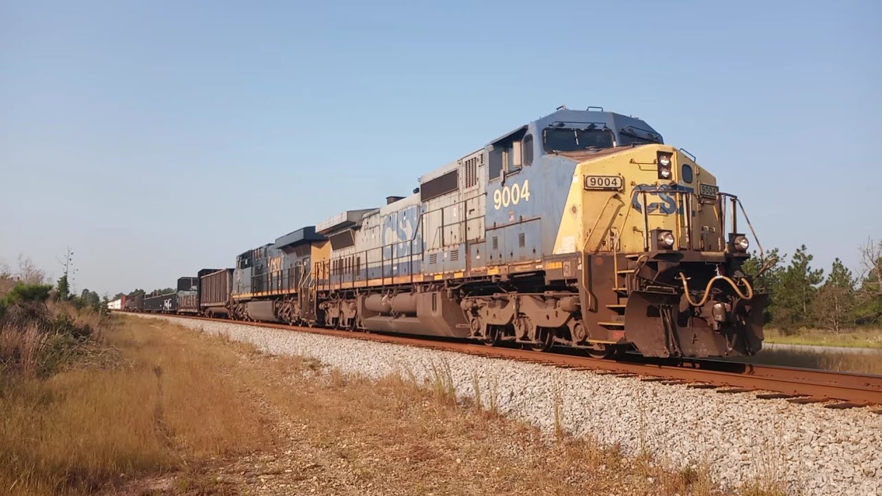 CSXT L645 Rolls Through Cassatt SC On The Hamlet Subdivision With CSXT ...
