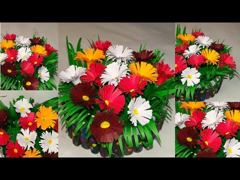 DIy flower pot Decorations Showpiece/ paper carft / Easy Howe Decor ...