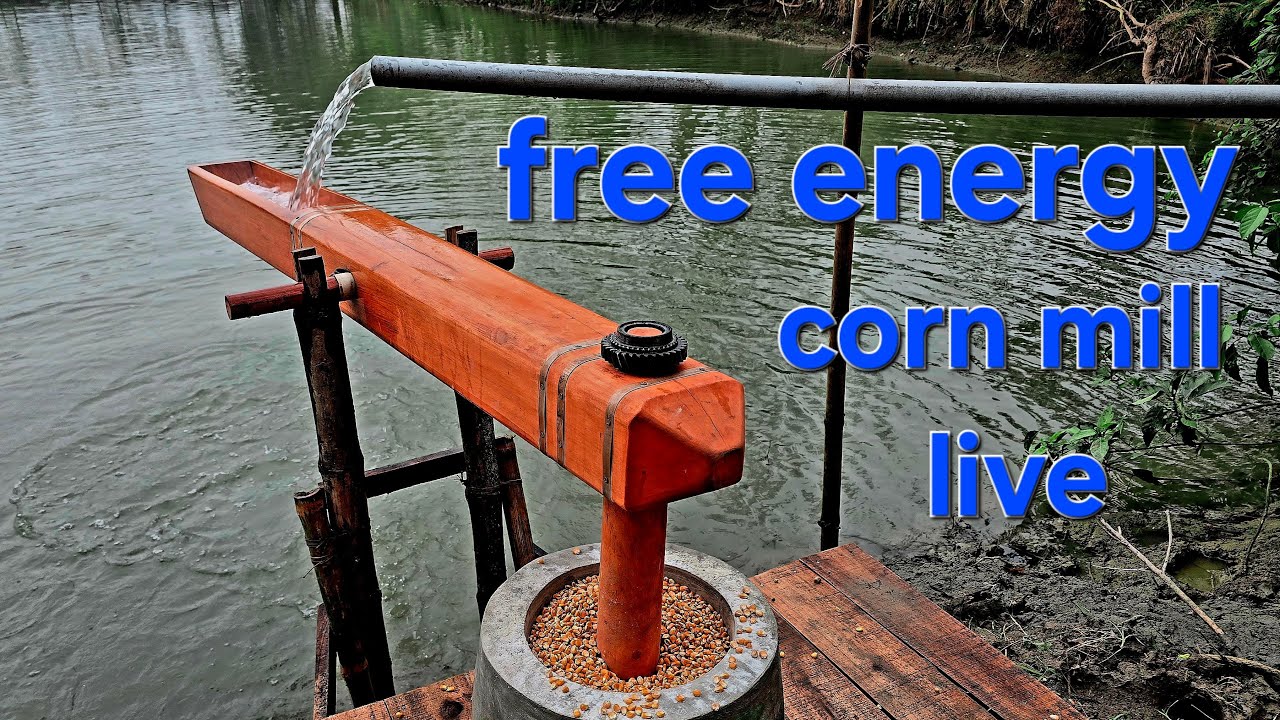 water powered by corn pounder EP-12 - YouTube