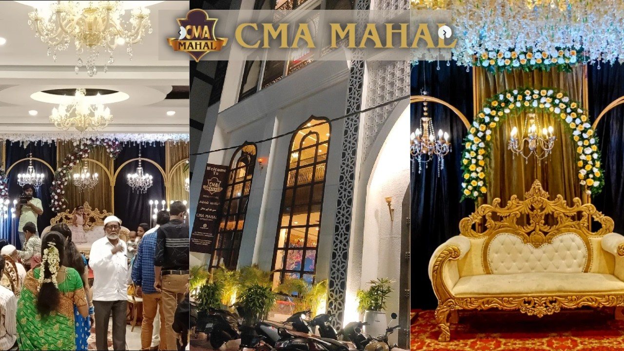 CMA Mahal Banquet Hall In Frazer Town, Bangalore Full Tour - YouTube