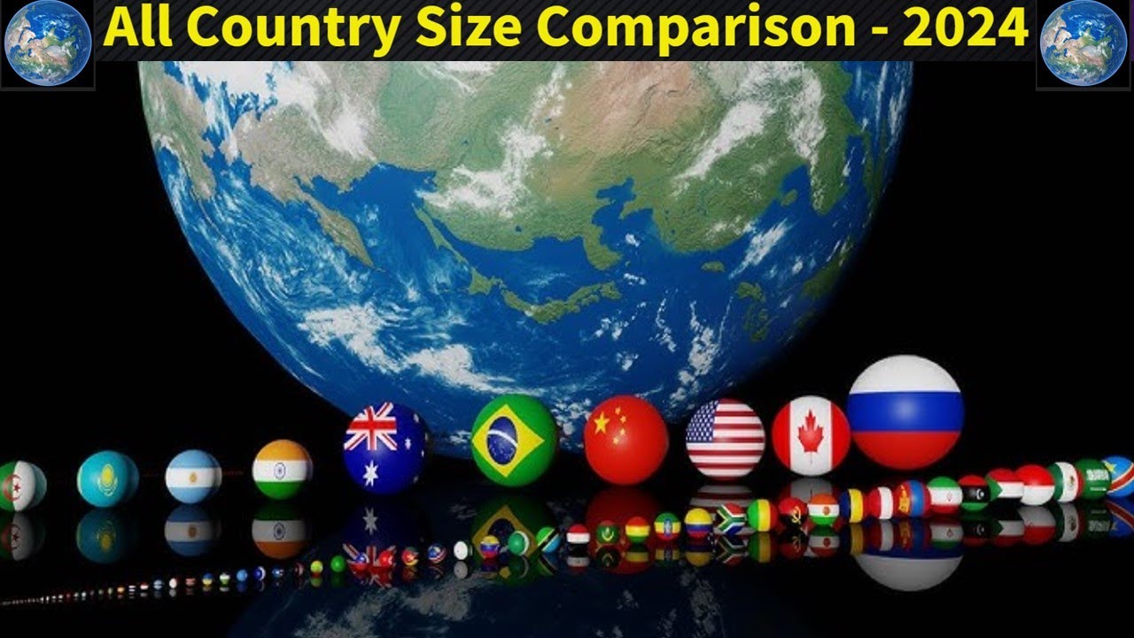 🌍All Country Size Comparison #world #country #size #comparison #data # ...