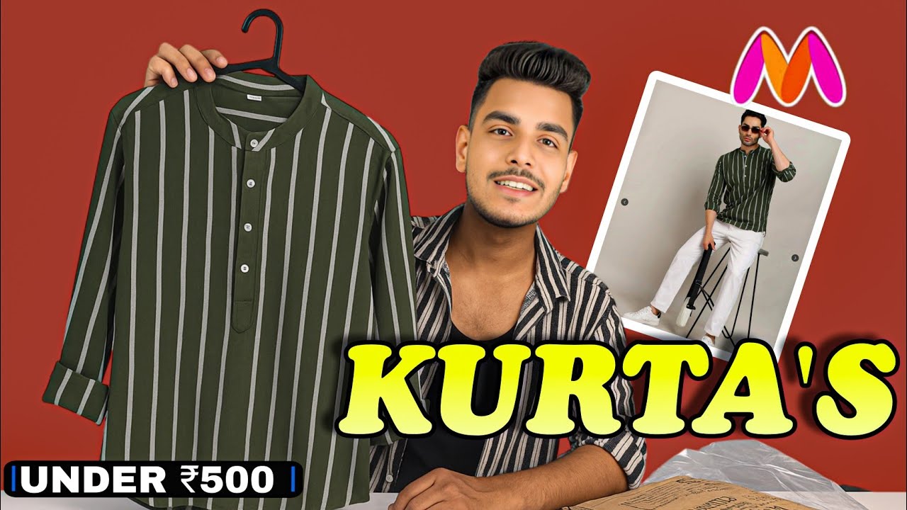 Best 6 Men's Kurta from Myntra Under 499 | stylish and affordable 👌 ...