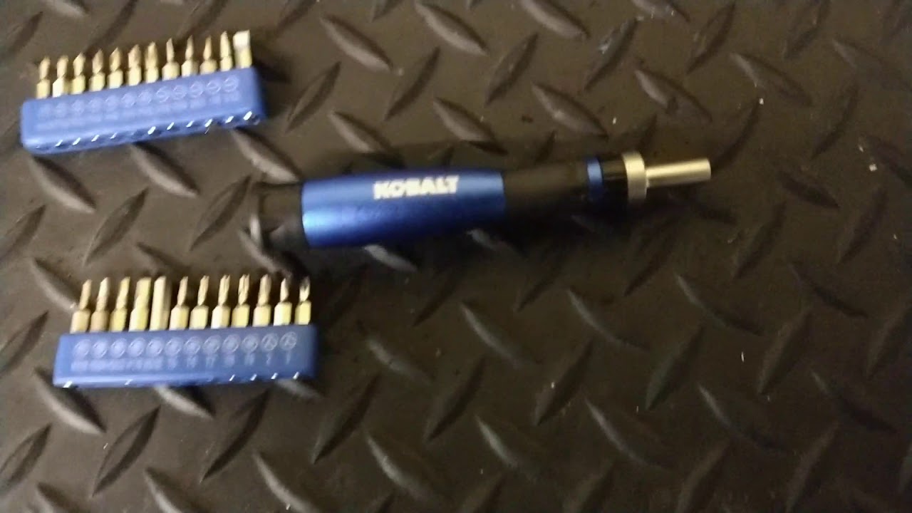 New kobalt precision screw driver set - YouTube