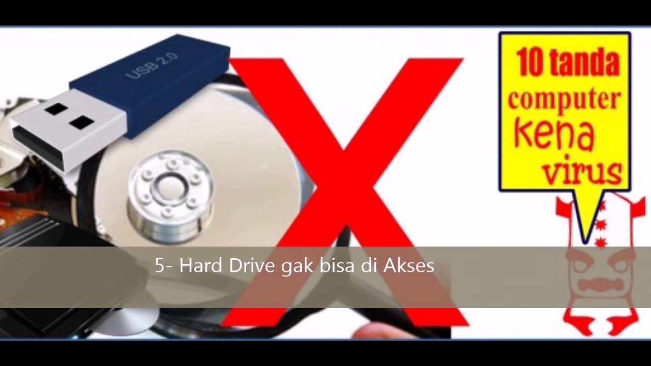 10 tanda komputer kena virus - YouTube