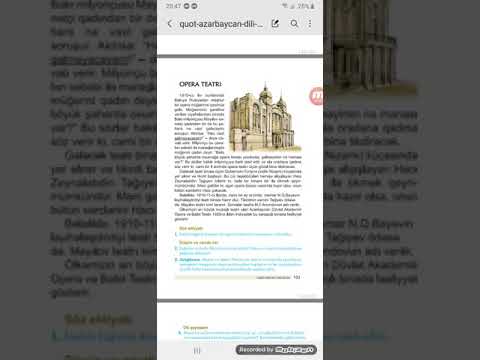 AZƏRBAYCAN  DİLİ 5Cİ-SİNİF OPERA TEATRI.