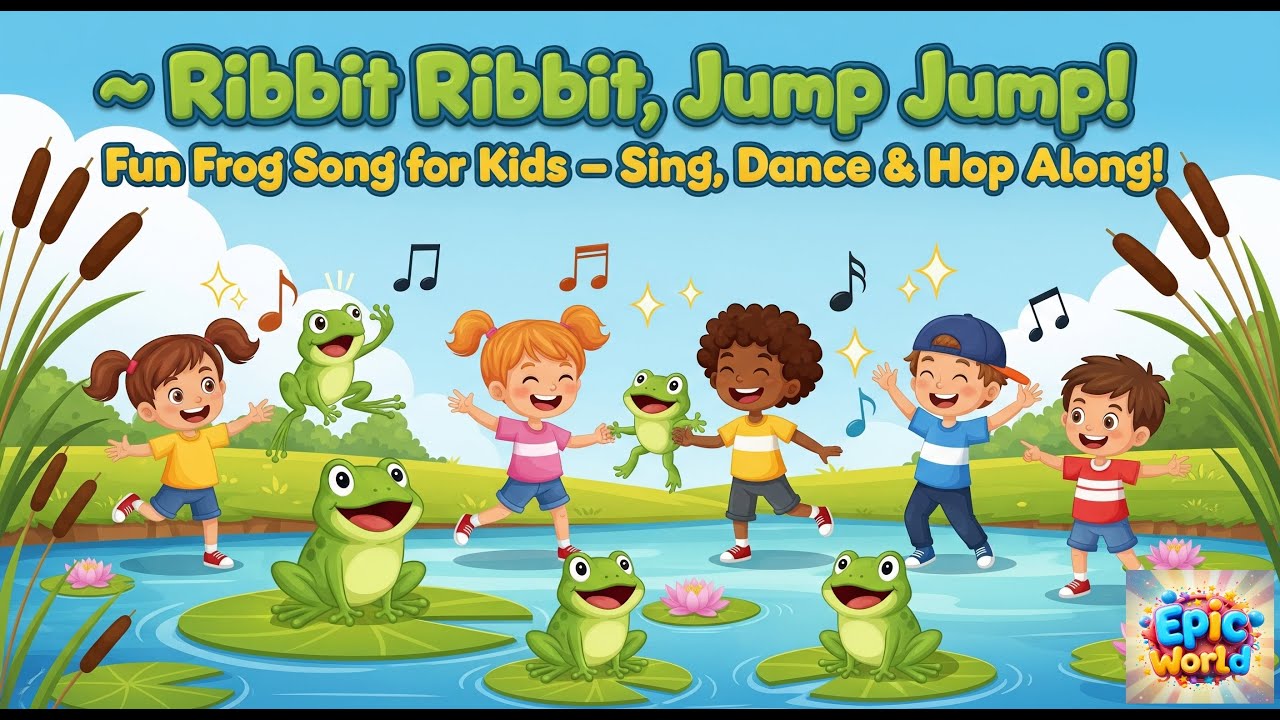 🎵 Ribbit Ribbit, Jump Jump! Fun Frog Song for Kids – Sing, Dance & Hop ...