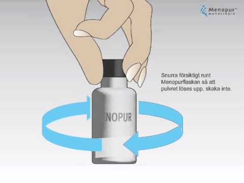 Patientinstruktion Menopur 600 IE - YouTube
