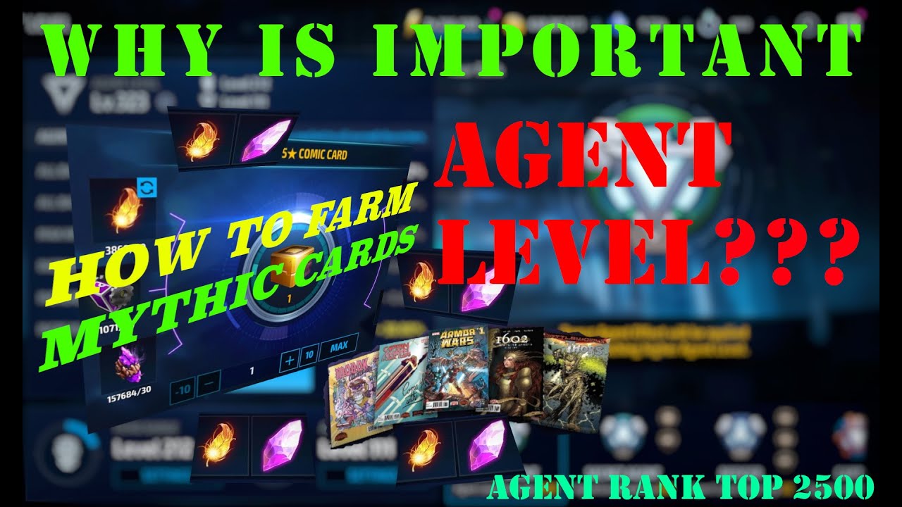 Agent Level Fast Increase with Mythic Cards | Guide | Marvel Future ...