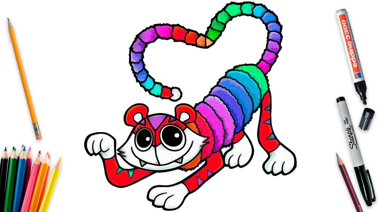 How To Draw Yarnabelle Easy Step By Step | Poppy Playtime Drawing ...