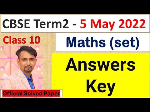 10th class maths answer key 2022/term 2 ll basic maths answer key 2022 ...