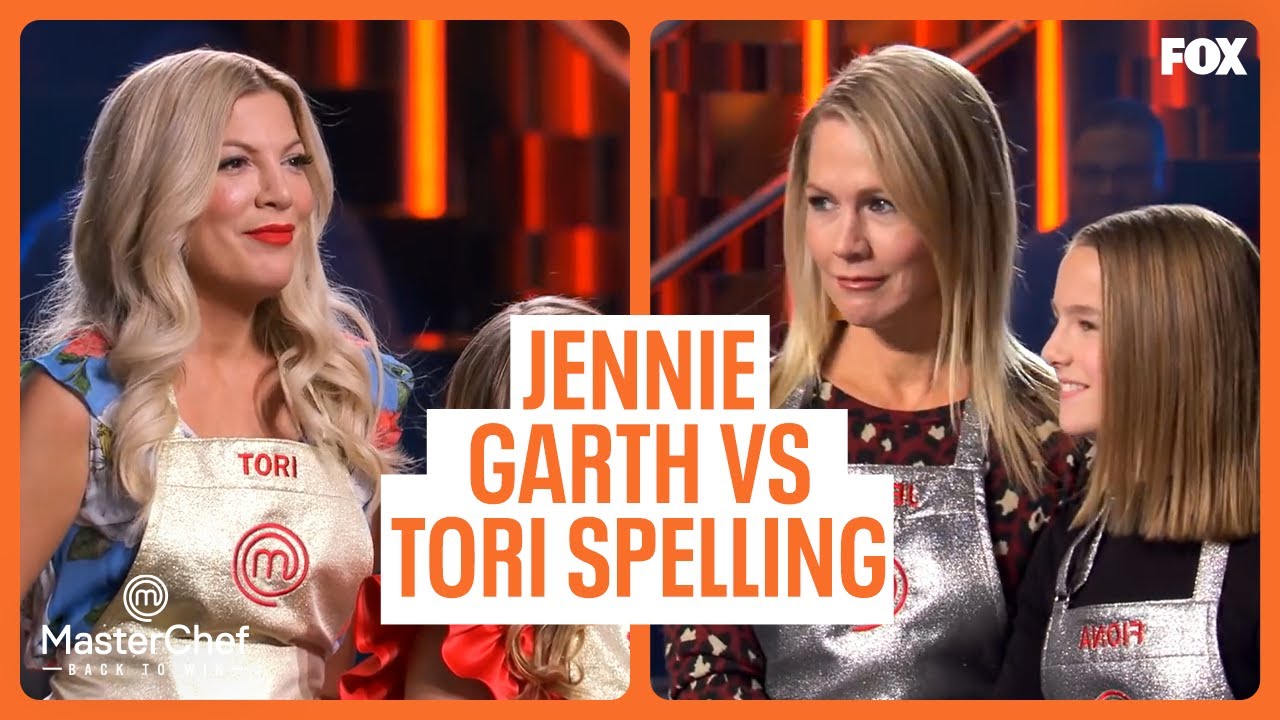 Jennie Garth Vs. Tori Spelling | MASTERCHEF CELEBRITY FAMILY SHOWDOWN ...