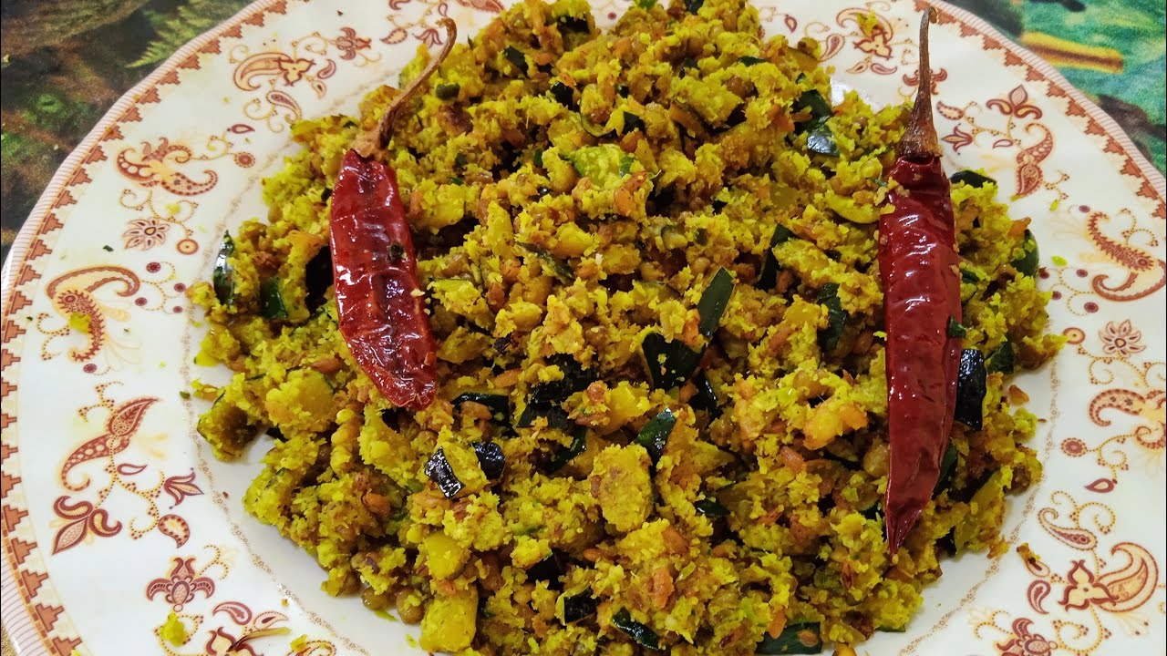 മത്തങ്ങ തോട് തോരൻ | pumpkin skin thoran - YouTube