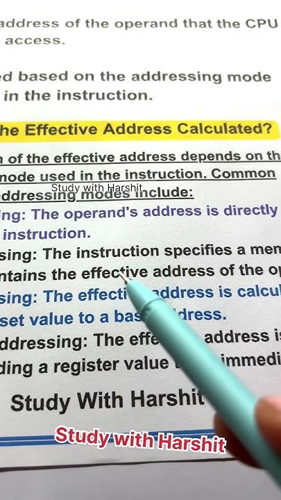 Computer Architecture & Assembly Language | Effective address | CCSU ...