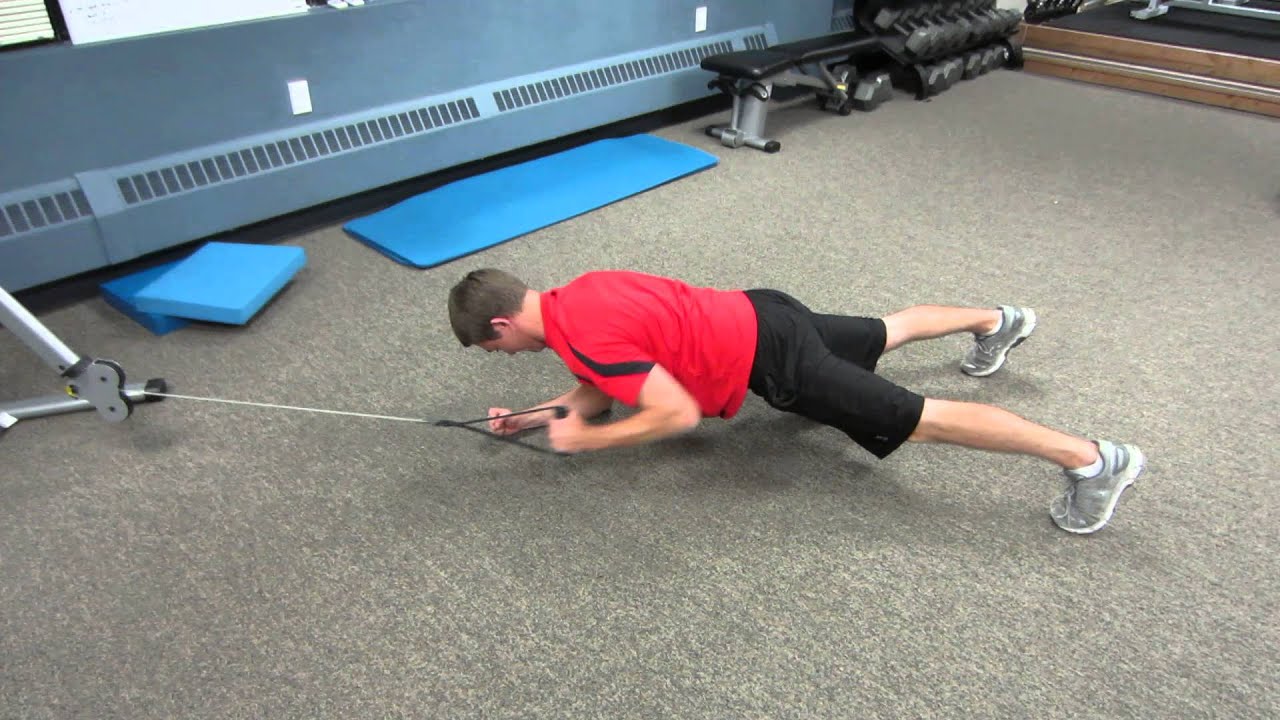 Front Plank Row - YouTube