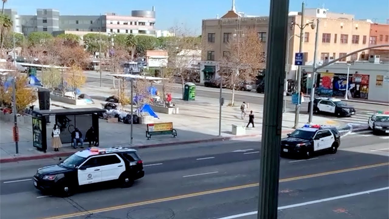 [LAPD] LAPD Responding and On Scene at Protests at City Hall! - YouTube