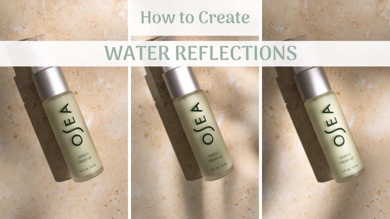 Water Reflection Product Photography - YouTube