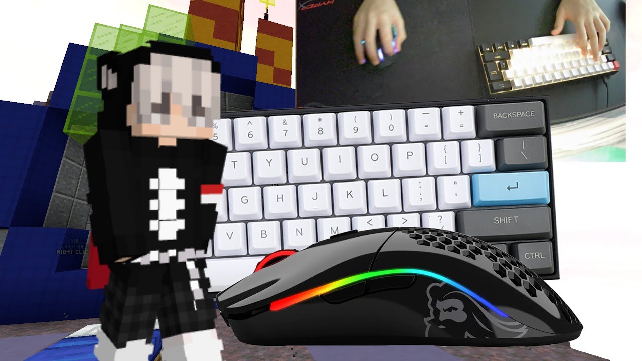 [1500FPS] Keyboard+Mouse Sounds (Handcam) ASMR l Hypixel Bedwars - YouTube