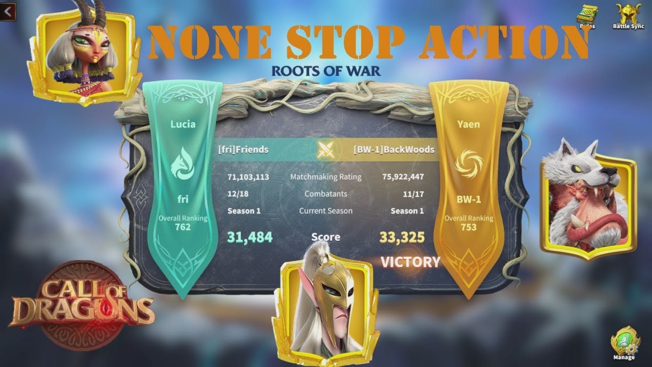 Clash of the Mini Titans Call of Dragon ( ROOT WAR ) - YouTube