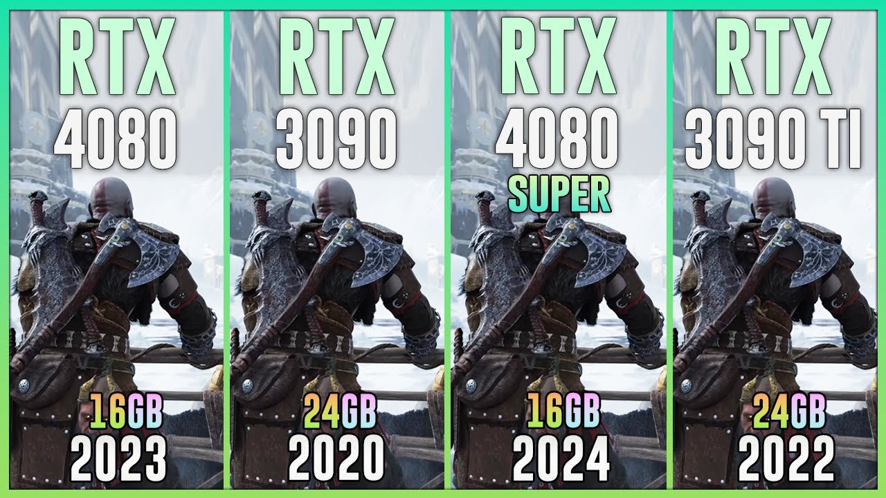 RTX 4080 vs RTX 3090 vs RTX 4080 SUPER vs RTX 3090 TI - Test in 25 ...