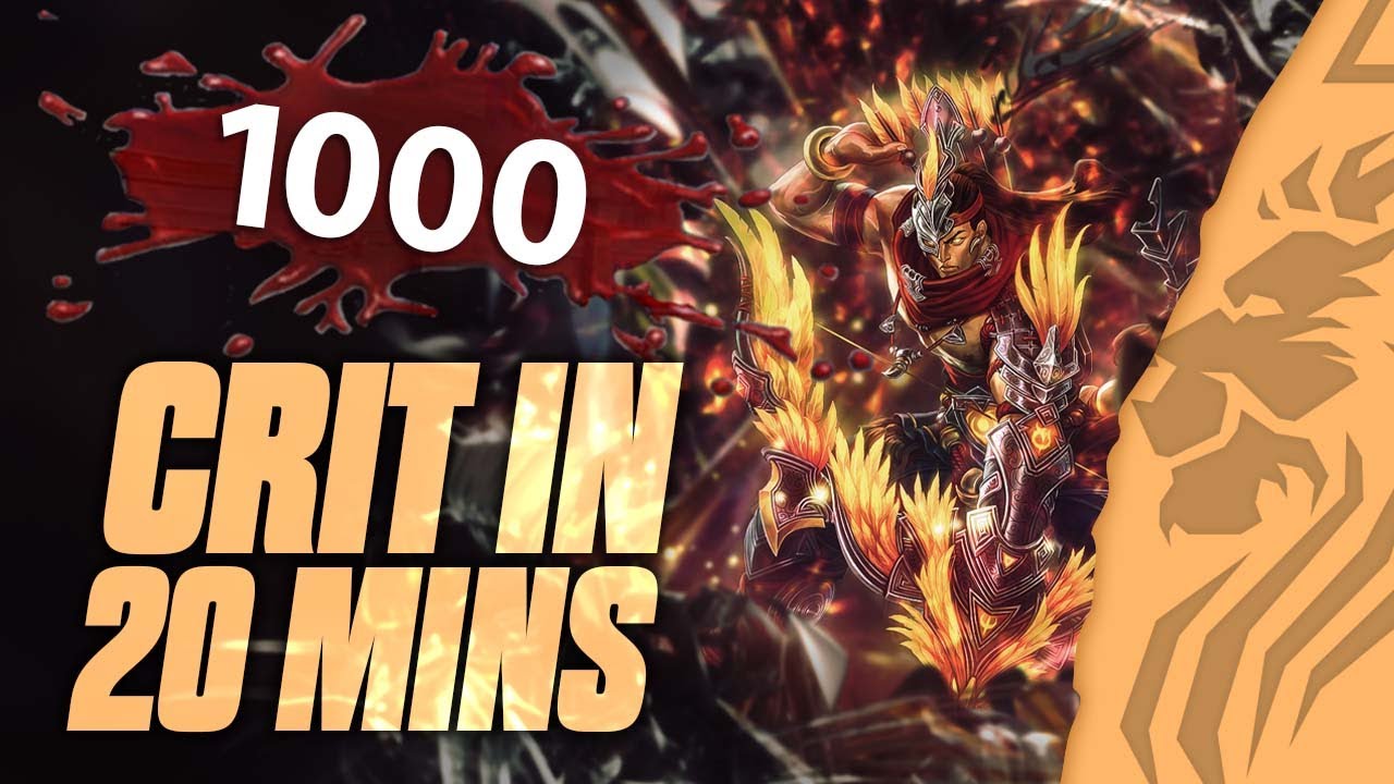 HOW TO CRIT 1000 IN 20 MINUTES - HOU YI ADC SMITE - YouTube
