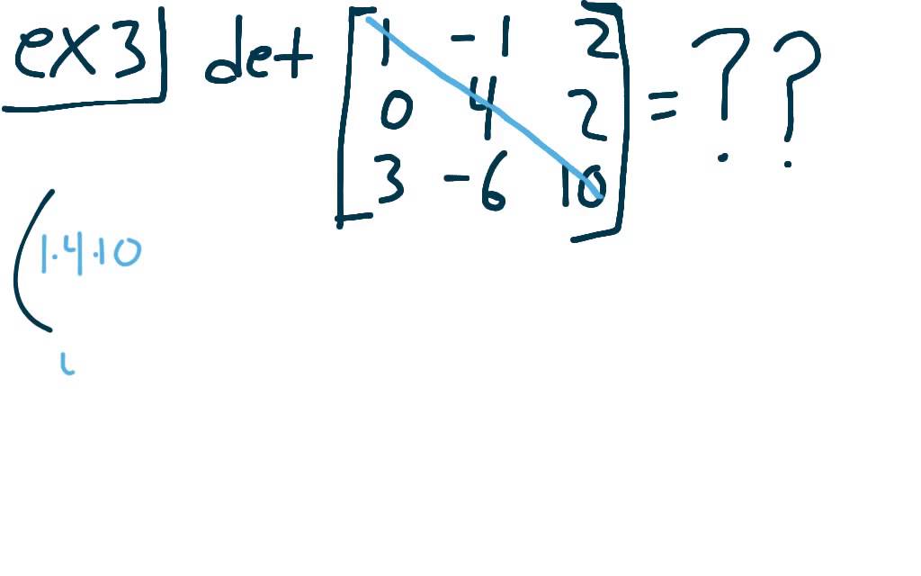 Matrix 08 - Determinants of 3x3 matrices - YouTube